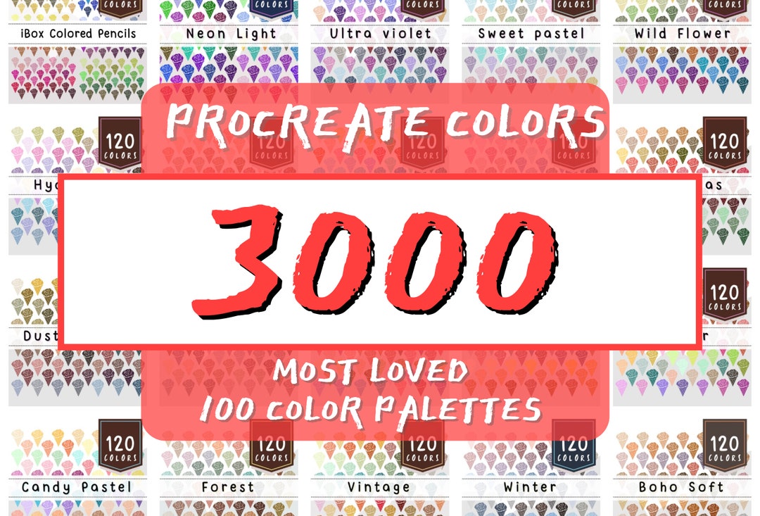 Procreate Color Palette | Procreate Color Swatches | Color Palette ...