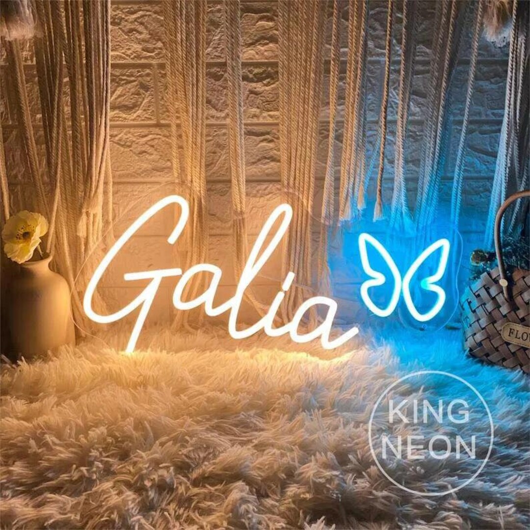 Custom Neon Name Sign,kids Bedroom Neon Sign Light,light up Name Sign ...