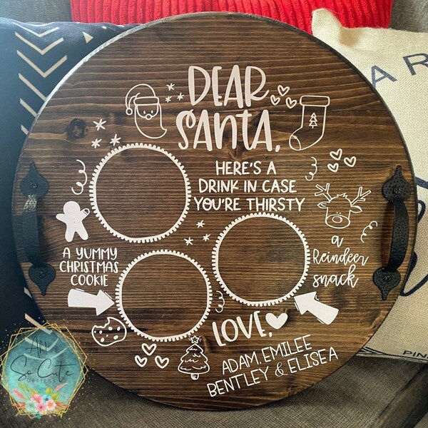 Santa Tray - Etsy