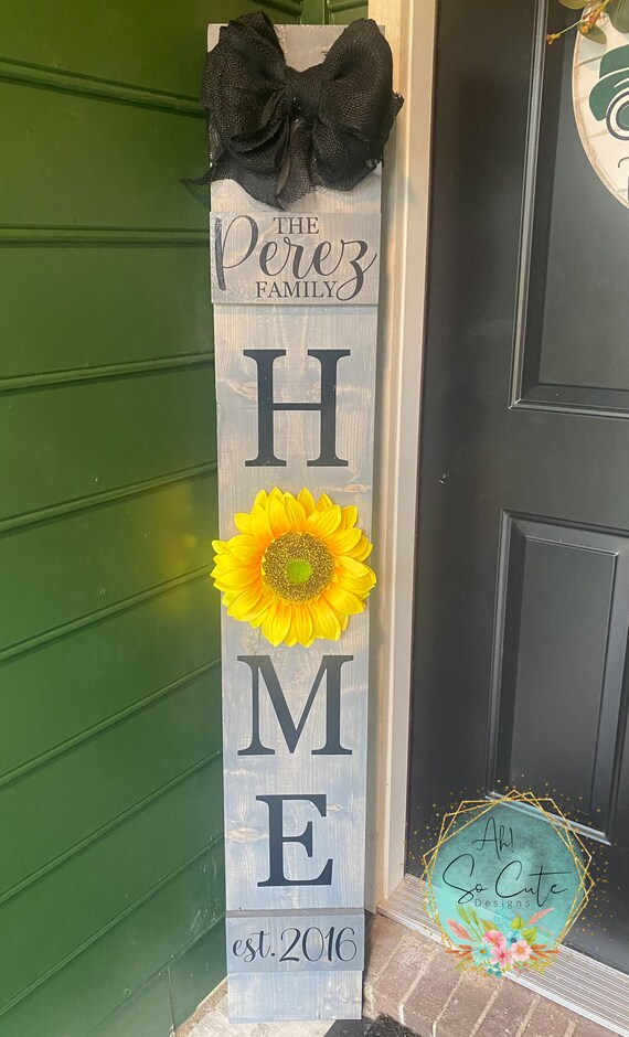 Interchangeable Welcome Sign W/ Attachments & Bow - Etsy