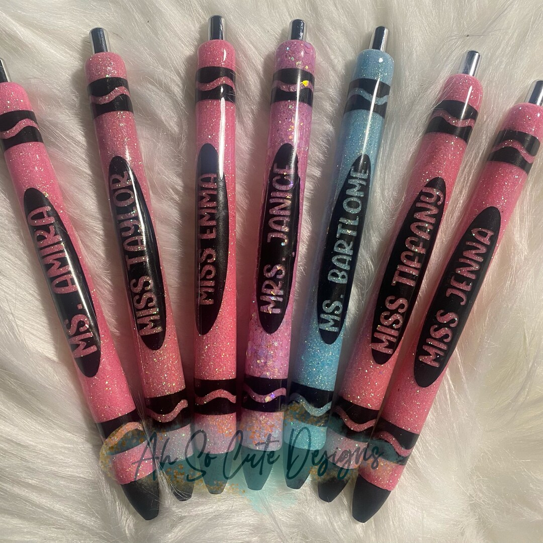 Crayon Style Epoxy Pens *personalized* - Etsy