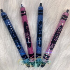 Crayon Style Epoxy Pens *personalized* - Etsy