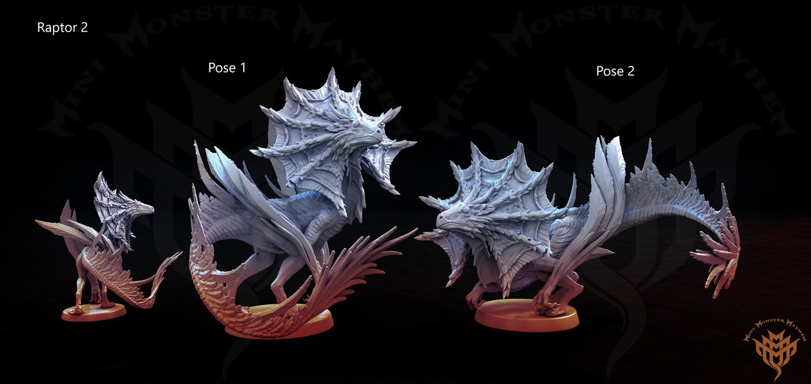 Hybrid Raptors Ideal for Tabletop Rpgs Dungeons and Dragons - Etsy