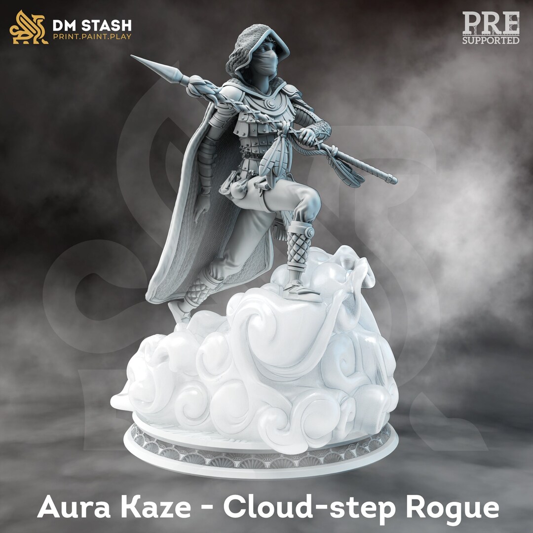 Aura Kaze - Cloud-step Rogue | 28-75mm Resin Mini | 14K Resin Print at ...