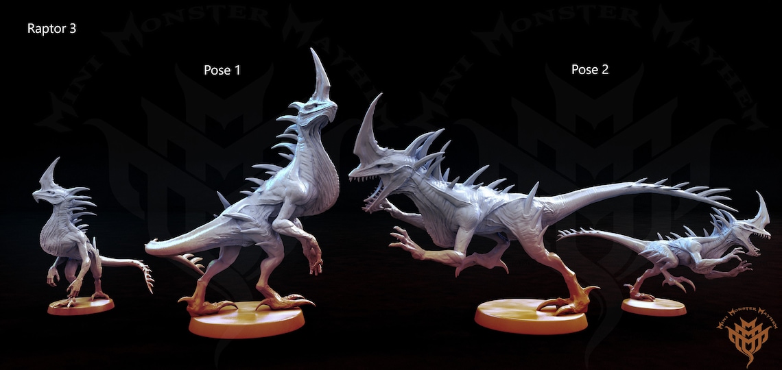 Hybrid Raptors Ideal for Tabletop Rpgs Dungeons and Dragons - Etsy