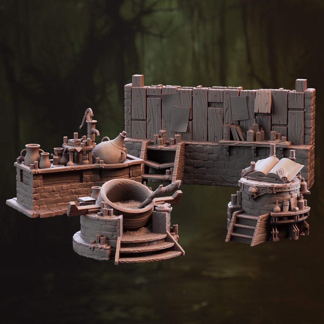 Granny Nora’s Hovel | Premium Resin DND Miniature | Hand Cleaned | 28mm ...