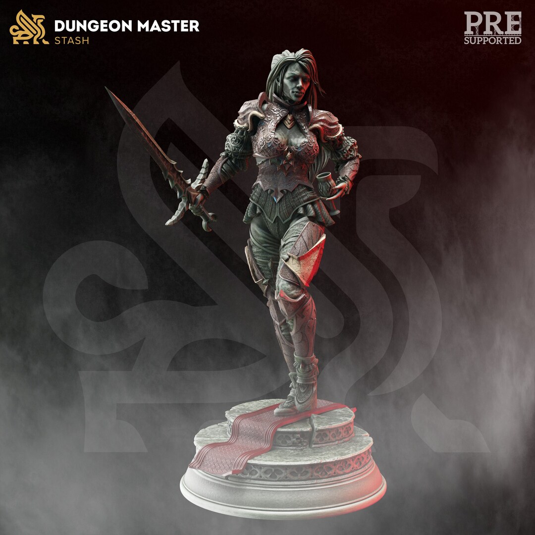 Mina Strauss | Premium Resin DND Miniature | Hand Cleaned | 28mm 32mm ...