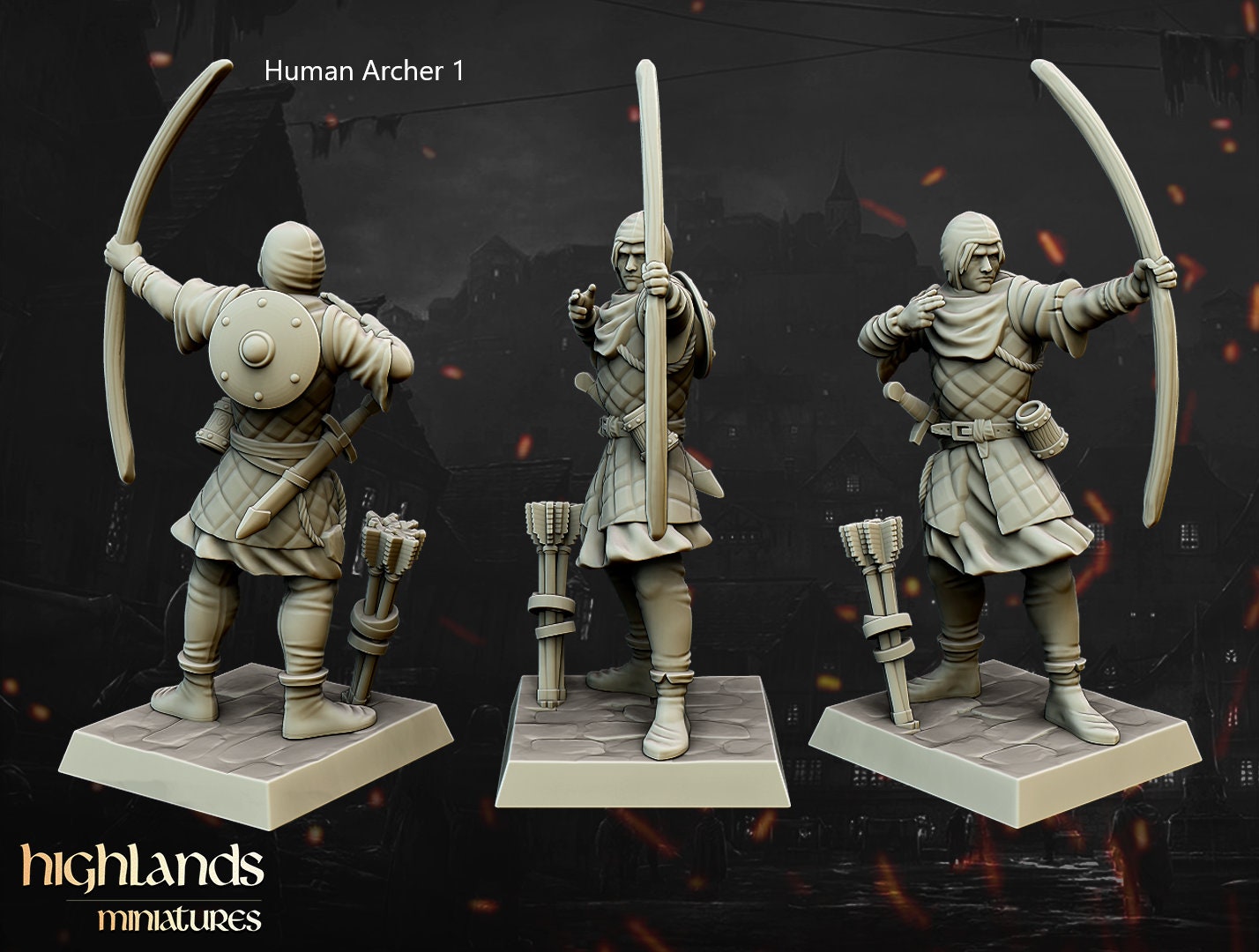 Medieval Archers 32mm / 28mm Ideal for Tabletop Rpgs - Etsy