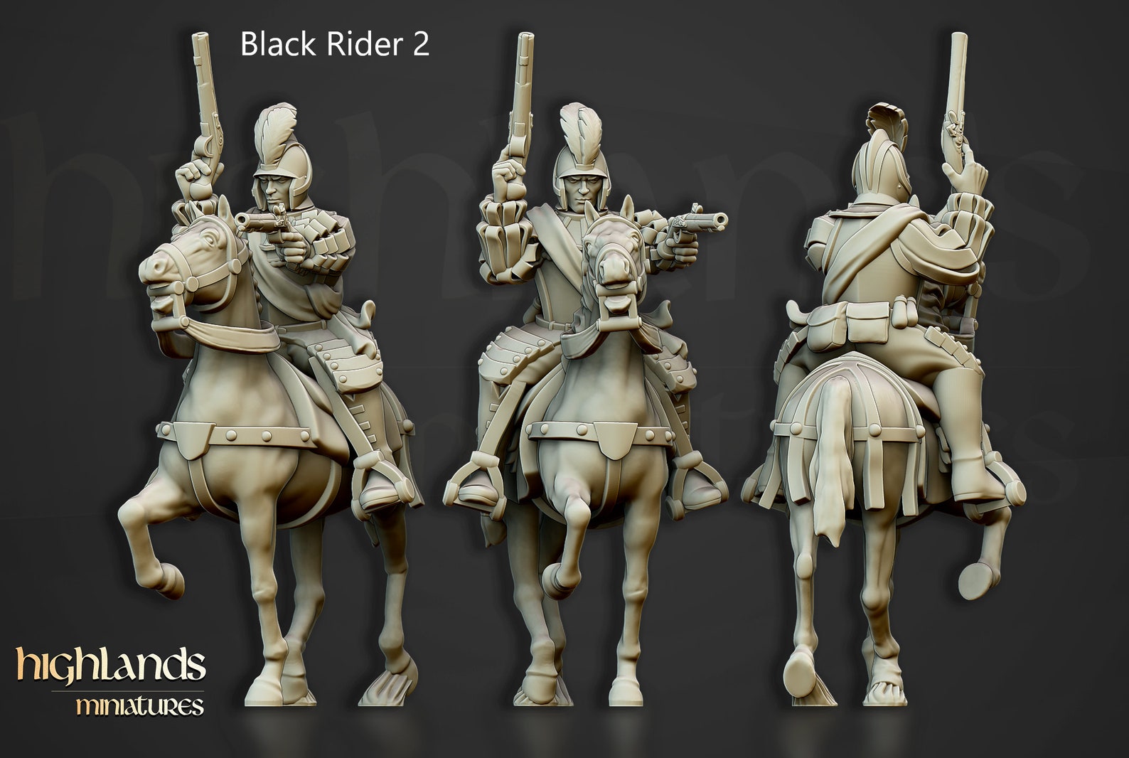 Black Riders 32mm / 28mm Ideal for Tabletop Rpgs - Etsy