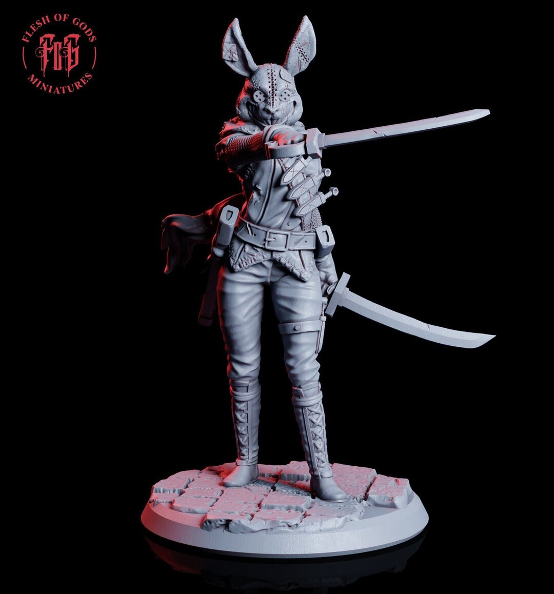 The Bunny Killer | 32mm / 28mm / 75mm | Ideal for Tabletop Rpgs ...