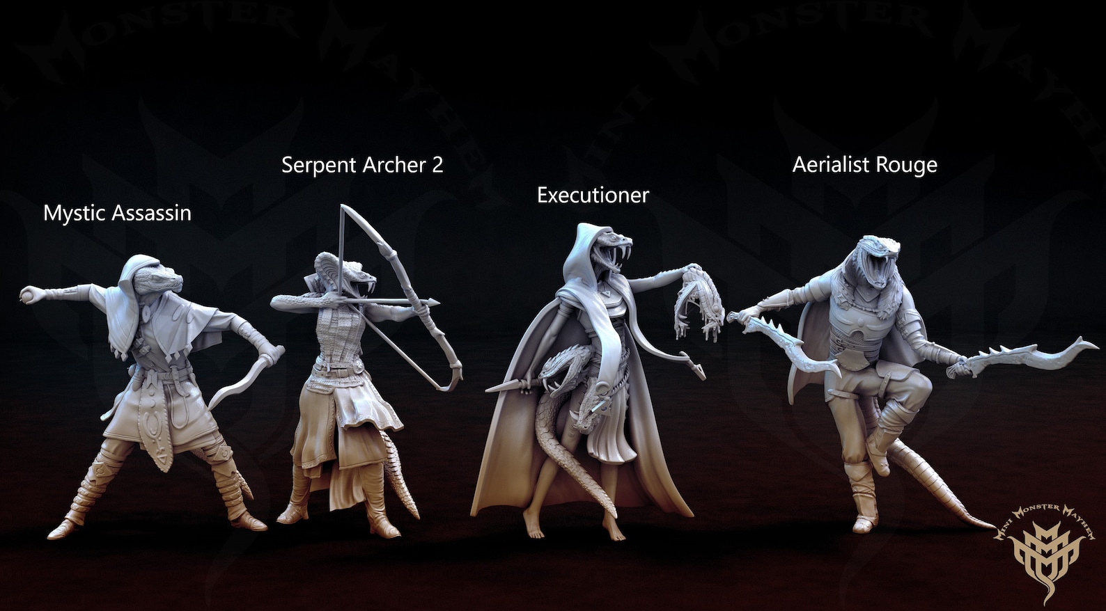 Serpent Characters Ideal for Tabletop Rpgs Dungeons and - Etsy UK