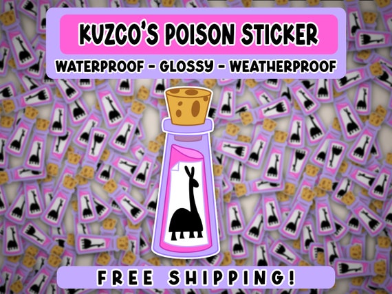 Kuzco's Poison Sticker - Etsy