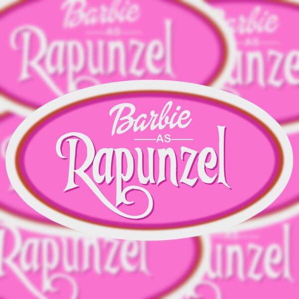 Barbie Rapunzel Stickers - Etsy