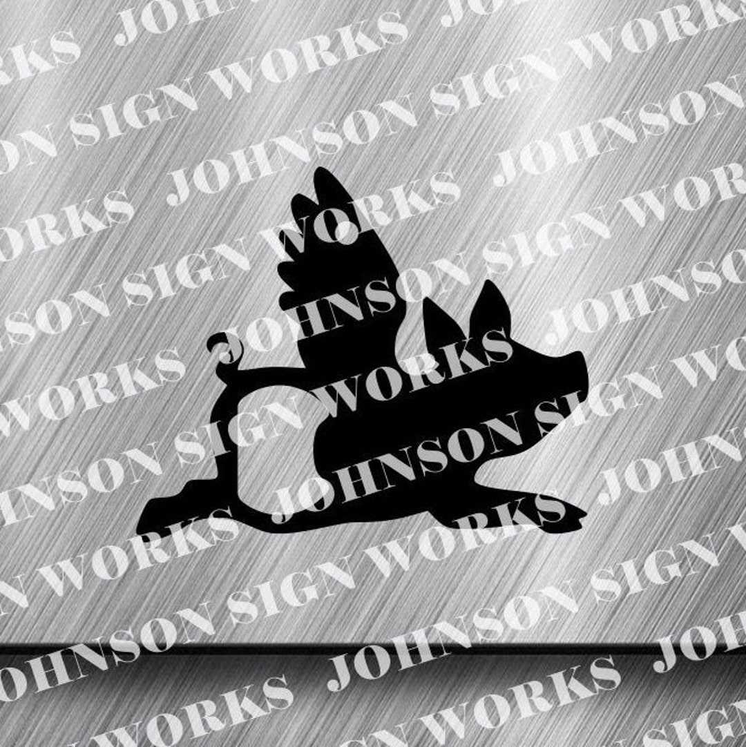 Flying Pig Bottle Opener Cut File, CNC Plasma Laser (digital Download ...