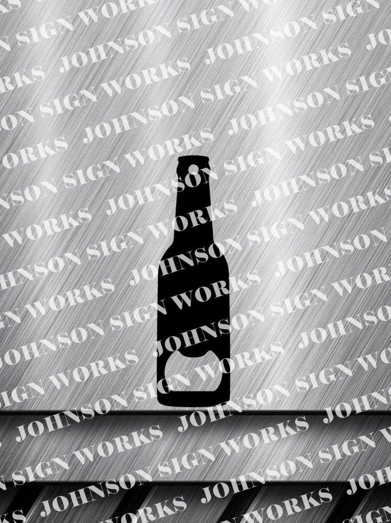 Bottle Shaped Bottle Opener Dxf File, Digital Download, Plasma Cutter ...