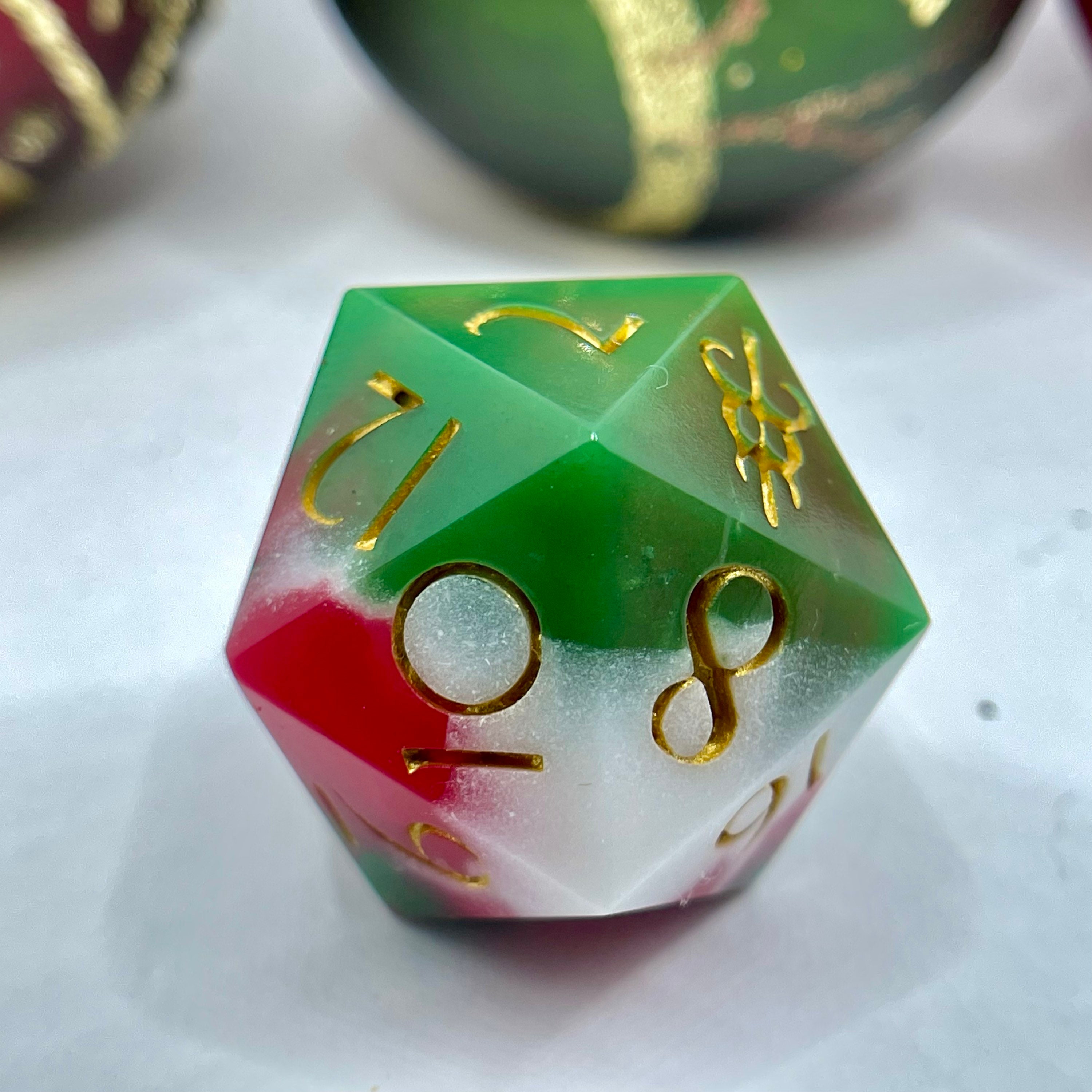 Yule Tide Click Clacks 9 Piece Polyhedral Dice Set With - Etsy