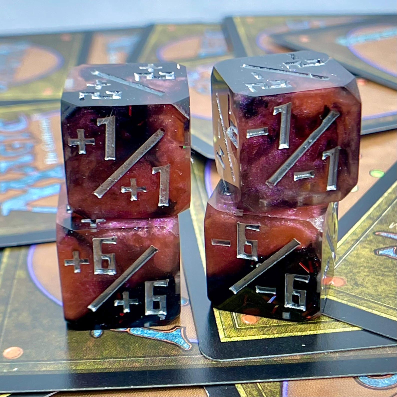 MTG Counter Dice - Set of 4 Dice - Handmade - Etsy