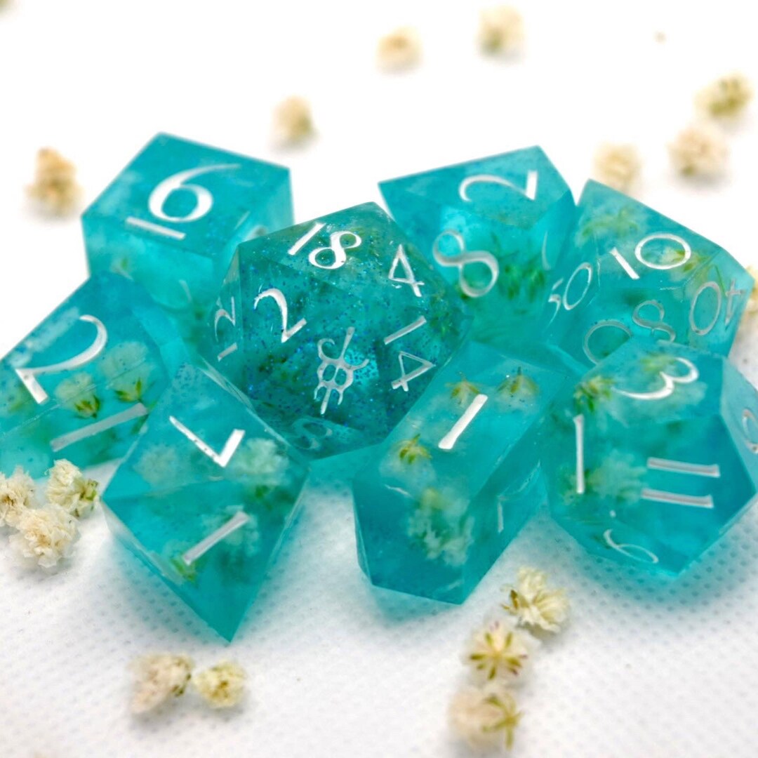 Babies Breath Full Set of Dice - Etsy
