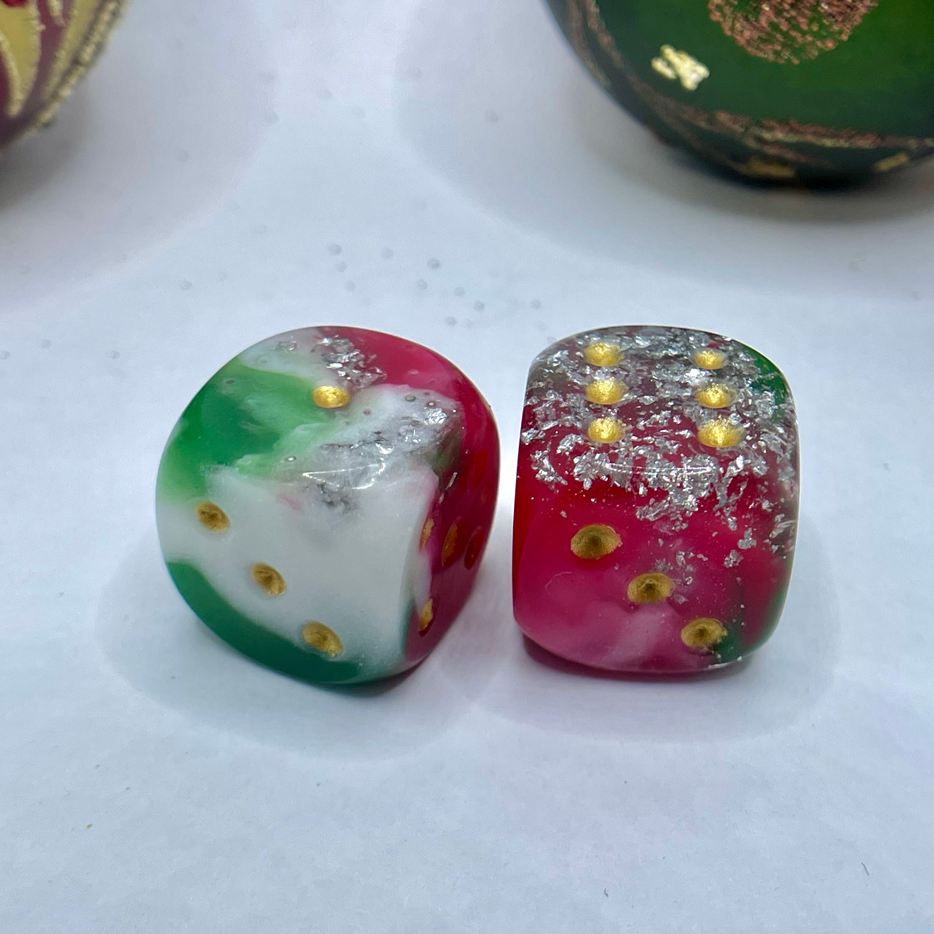 Yule Tide Click Clacks 9 Piece Polyhedral Dice Set With - Etsy