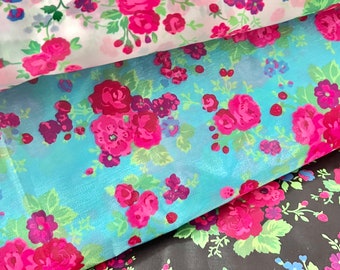 Hmong Collection Modern Printed Fabric Li Loos Floral Remake - Etsy