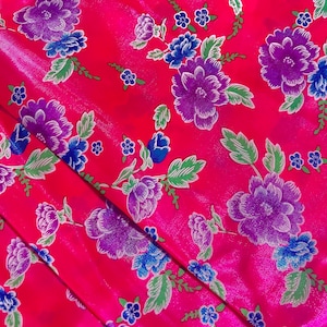 NEW PRINT Floral Thai Fabric, Ntaub Thai Li Loo, Hmong Fabric - Etsy