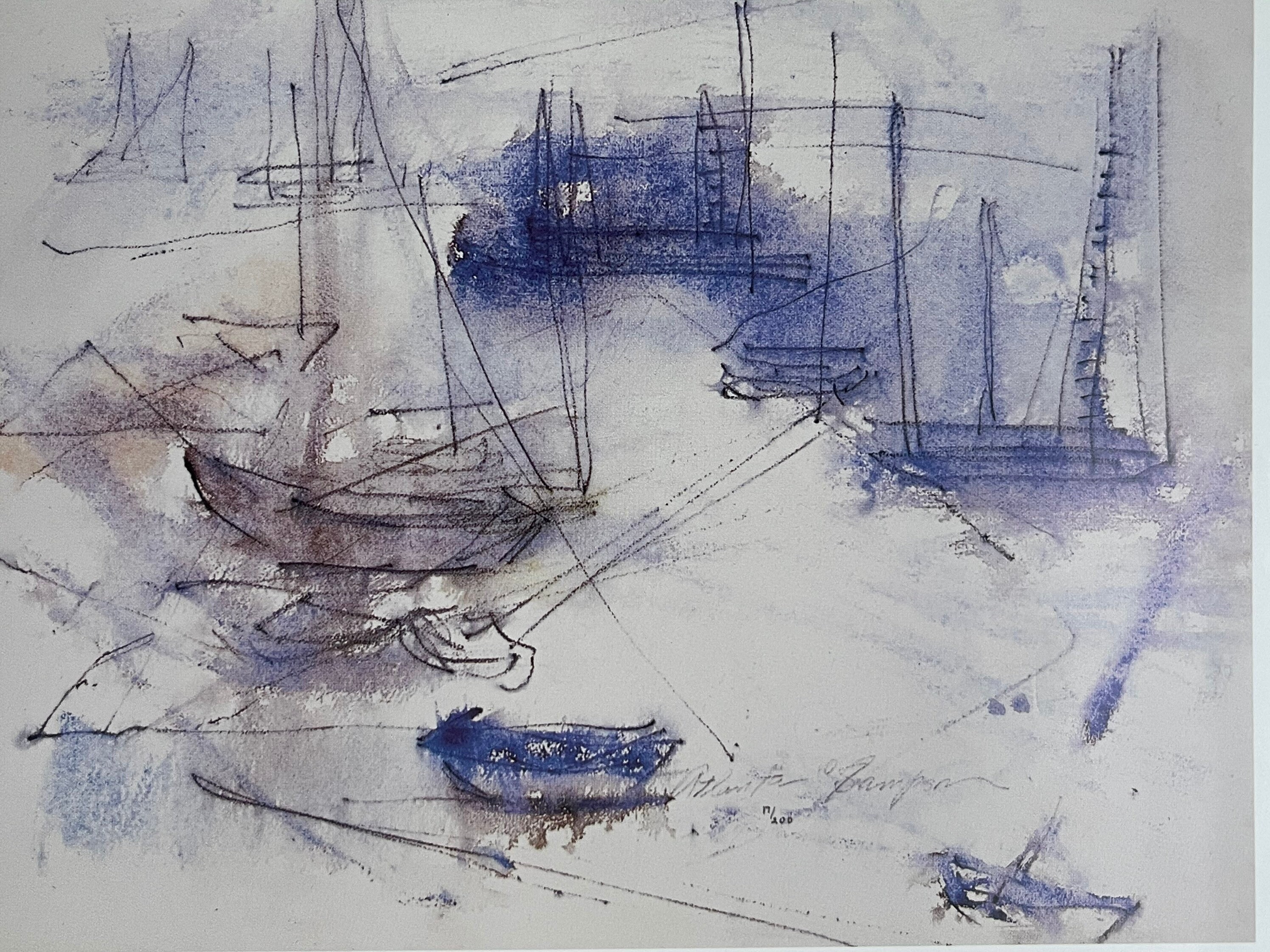 Provincetown Blue | Atlanta Sampson Watercolor Blank Inside Card, Any ...