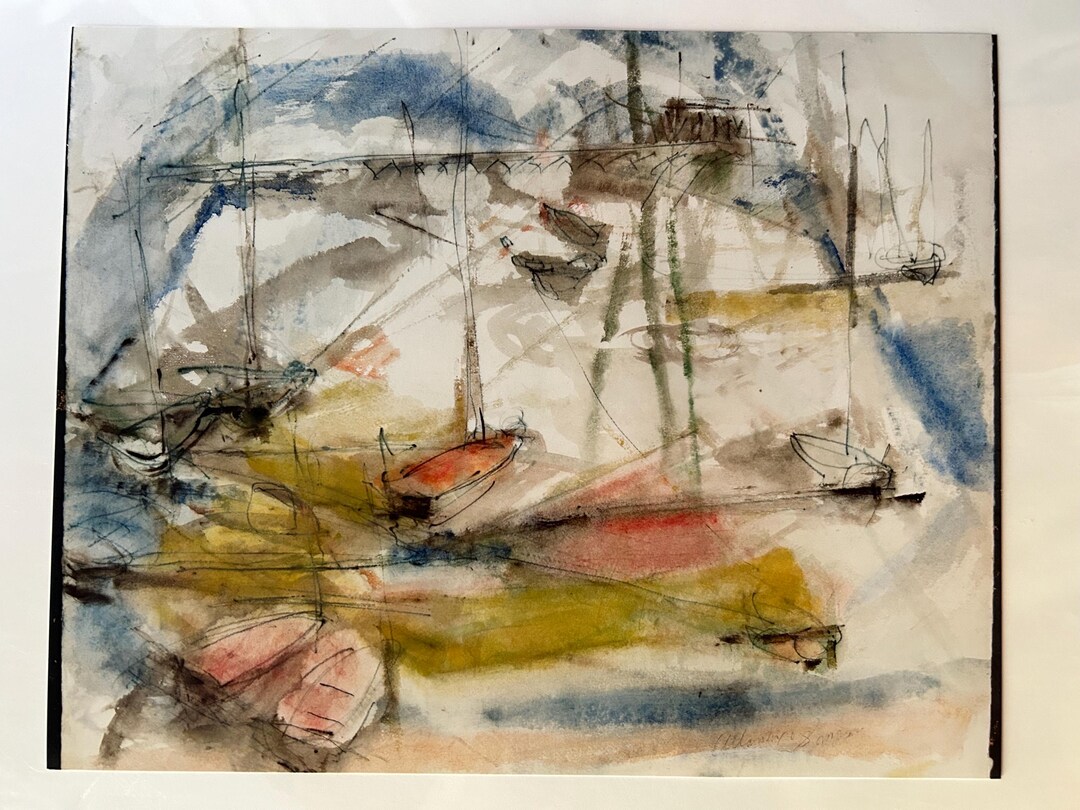 Provincetown Harbor 8x10 | Atlanta Sampson Watercolor Print - Etsy