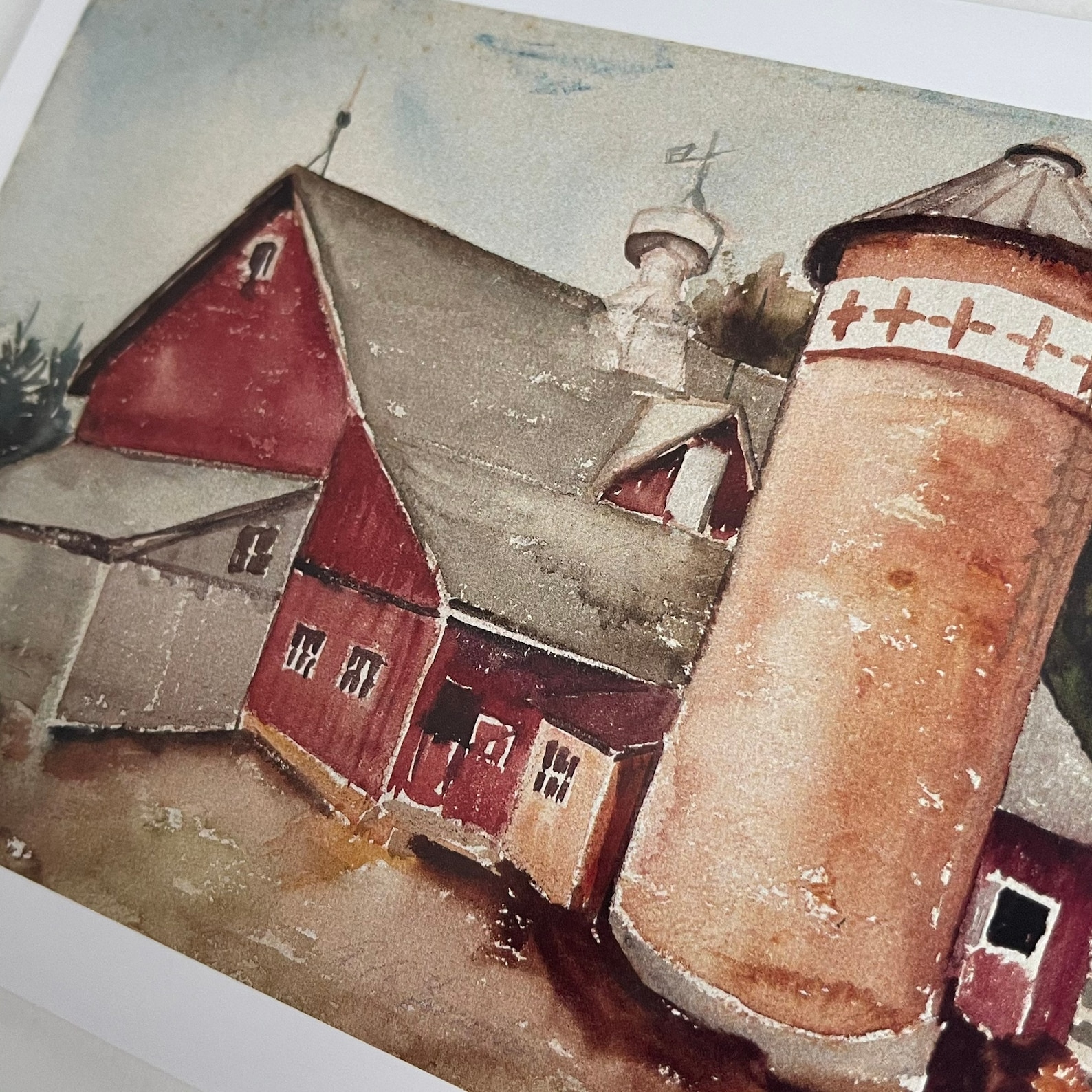 Sampson Barn | Atlanta Sampson Watercolor Blank Inside Card, Any ...