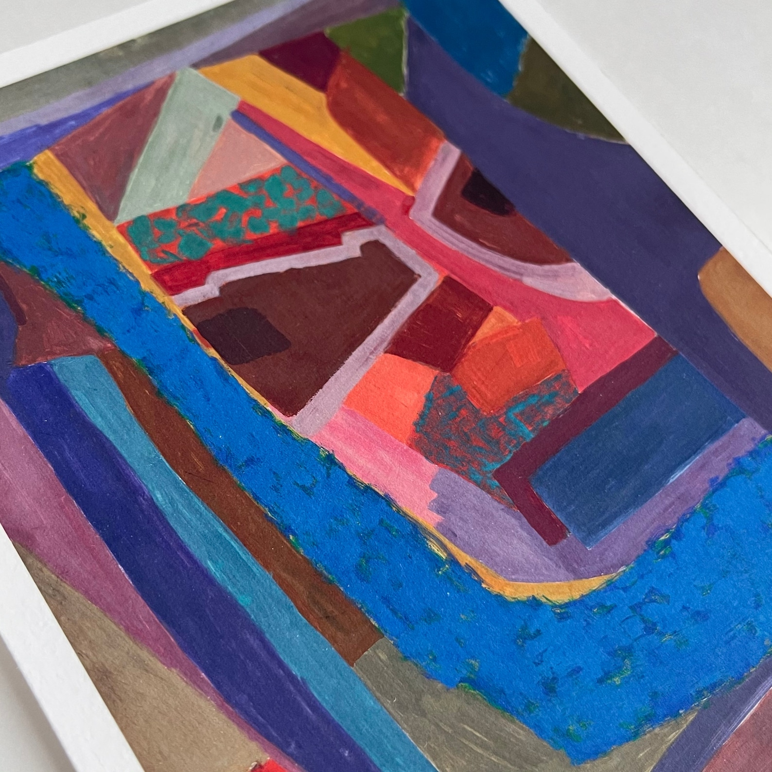 Tribute to Hans Hoffman Abstract | Atlanta Sampson 5 X 6.6 Acrylic ...