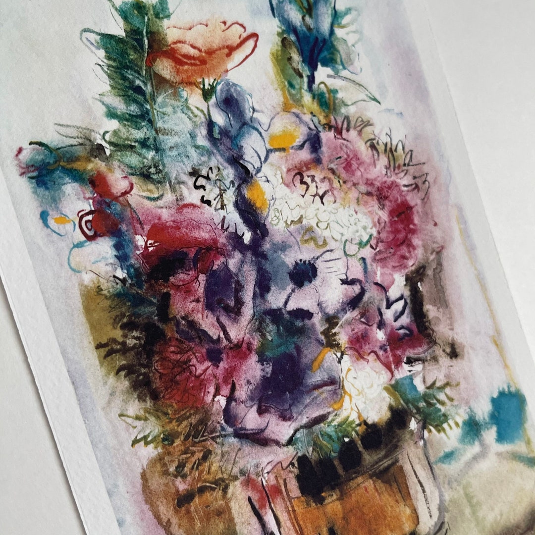 Anemone Bouquet | Atlanta Sampson 5 X 7 Watercolor Giclée Print - Etsy