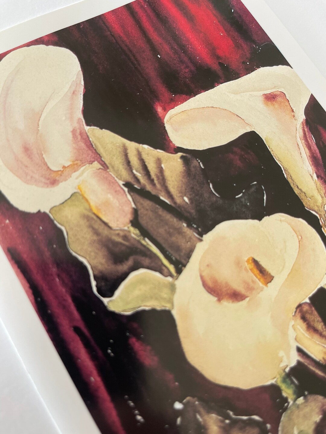 Calla Lilies | Atlanta Sampson Watercolor Blank Inside Card, Any ...