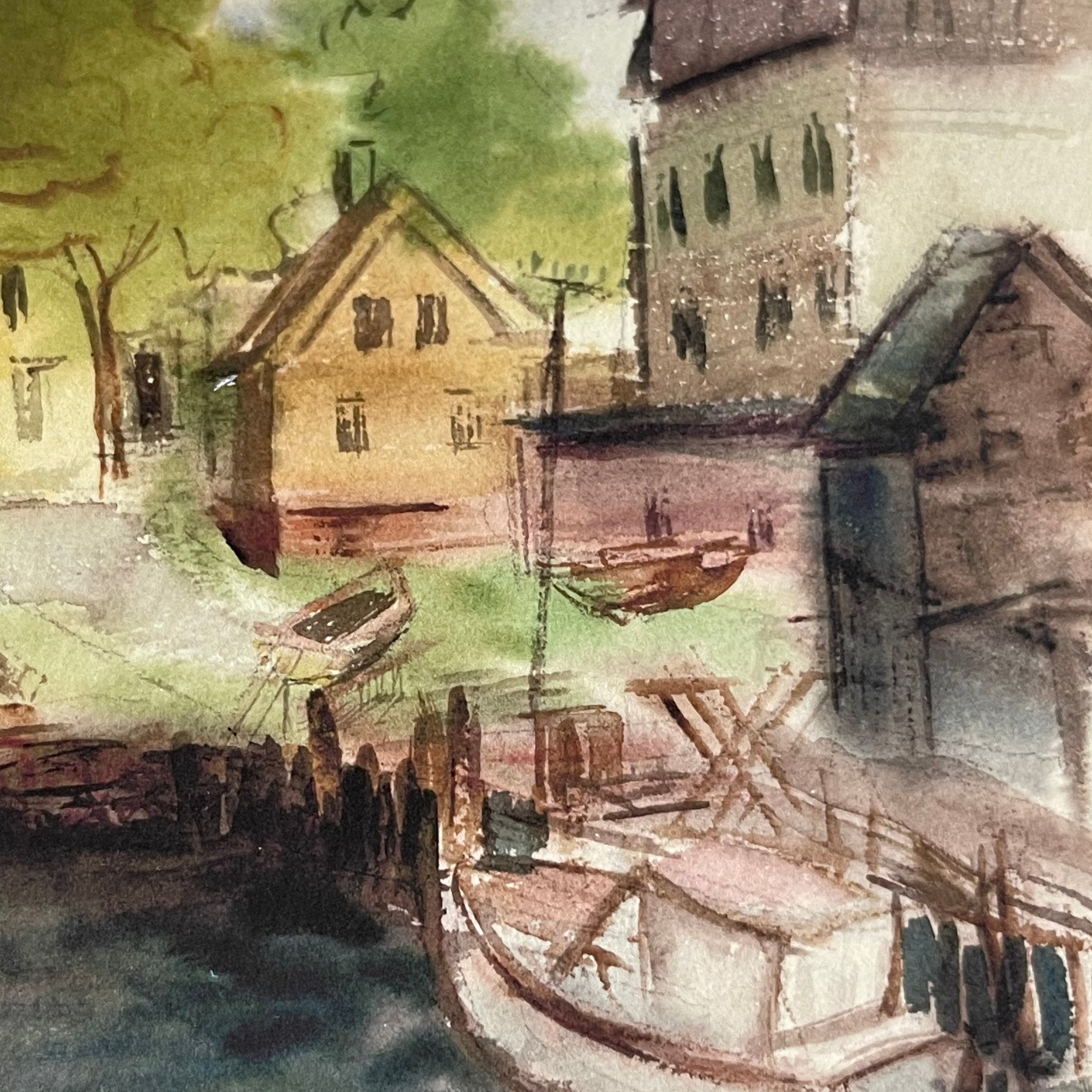 New England Primitive | Atlanta Sampson 5 X 7 Watercolor Giclée Print ...