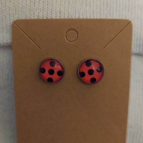 Miraculous Ladybug Earrings - Etsy