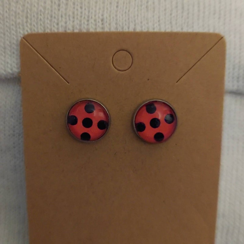 Miraculous Ladybug Earrings - Etsy
