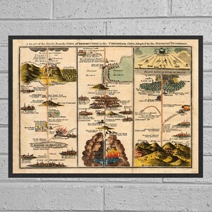 The Pilgrim's Progress Map 1821 Print, A Plan of the Road From the City ...