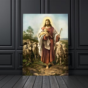 Antique JESUS Print, Vintage Jesus Art 1887, Christian Décor, Jesus ...