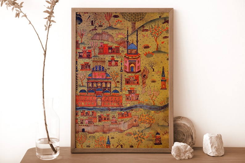 Antique Matrakçı Nasuh Soltaniyeh Map 16th Century Map - Etsy