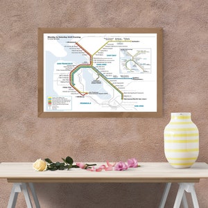 BART - Bay Area Rapid Transit Map 2023, Current BART Map, San Fransisco ...