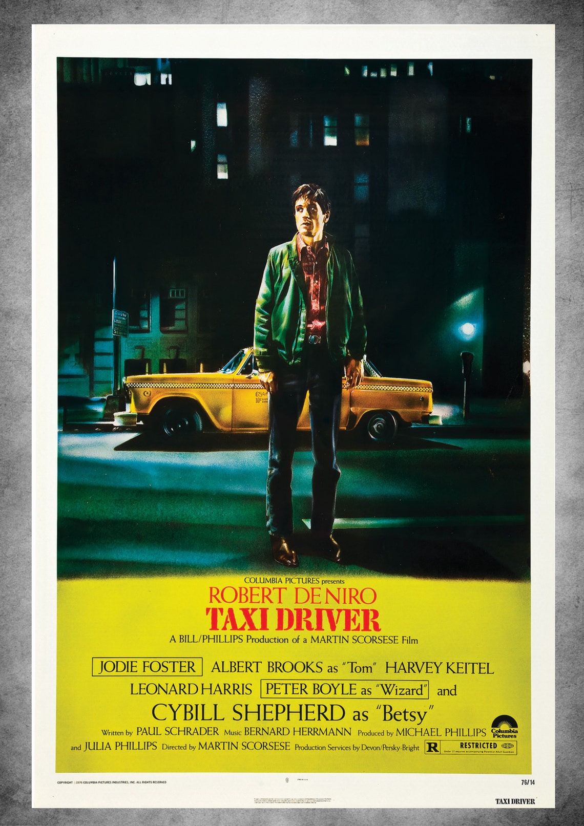 Taxi Driver Original Movie Poster 1976 Movie Wall Art Movie - Etsy