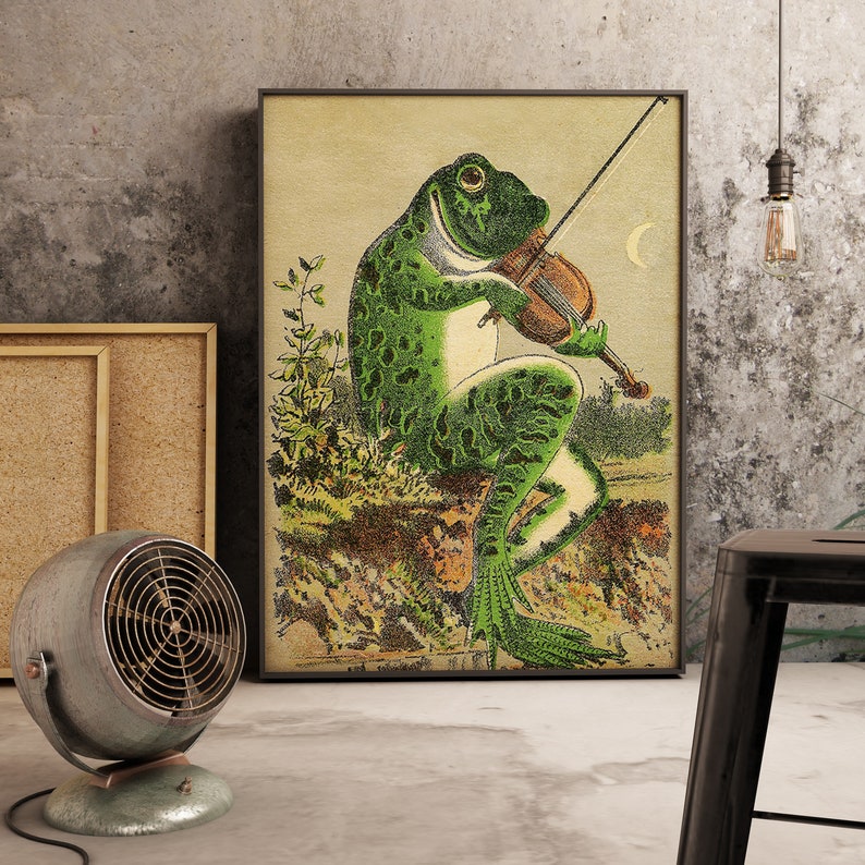 Vintage Frog Poster SET of 3 Vintage Frog Aesthetic - Etsy