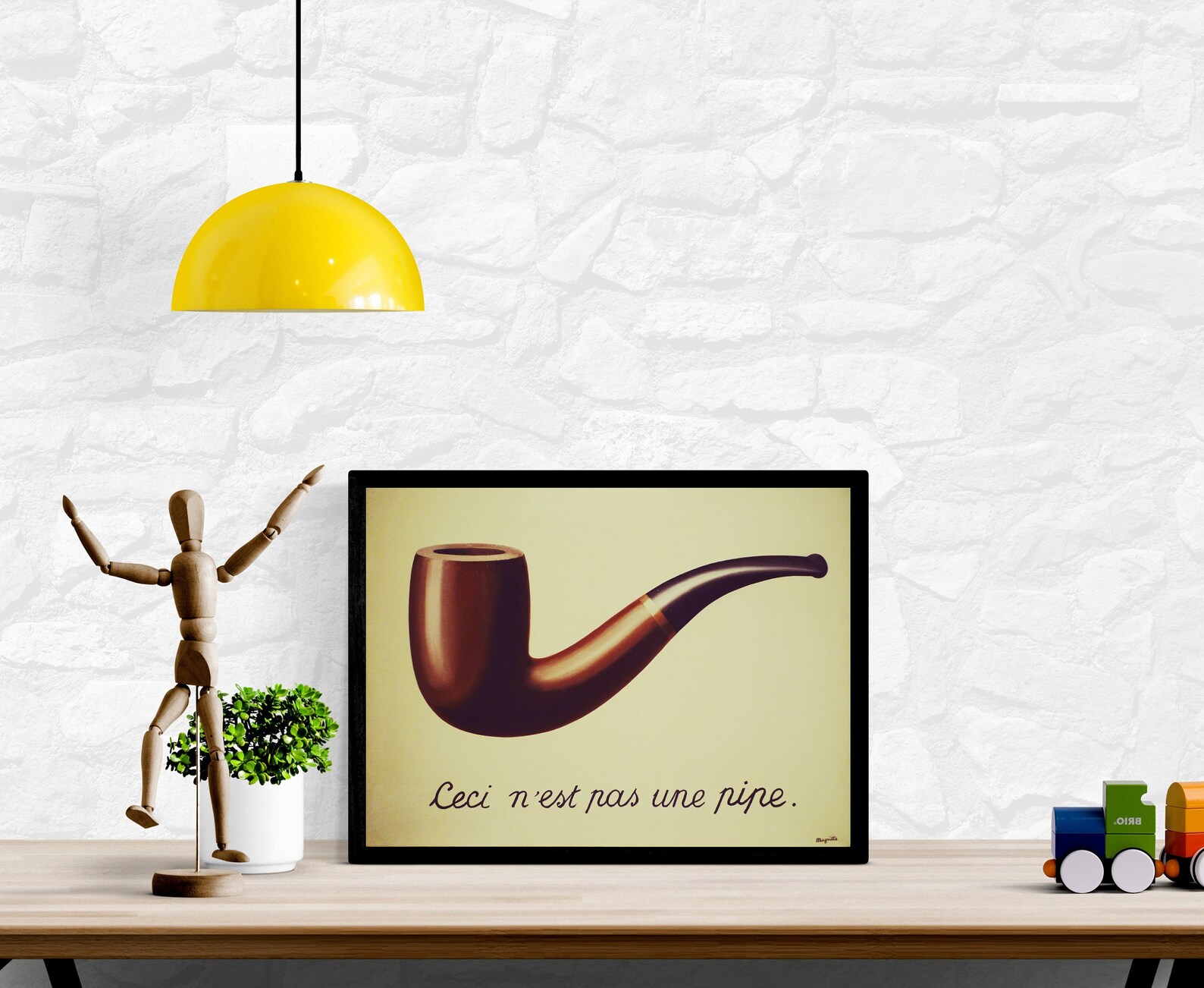 The Treachery of Images 1929 Painting by René Magritte, Vintage Art ...