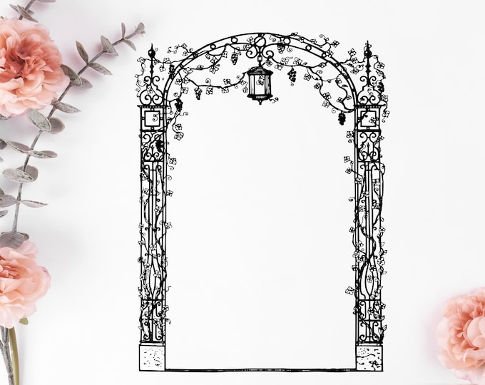 Vintage Victorian Plant Decorative Frame, Vintage Frames SVG PNG JPG ...