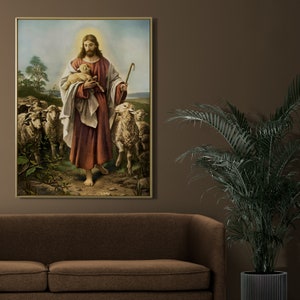 Antique JESUS Print, Vintage Jesus Art 1887, Christian Décor, Jesus ...