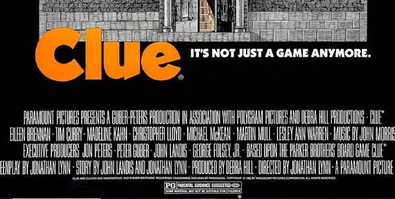 Clue 1985 Poster