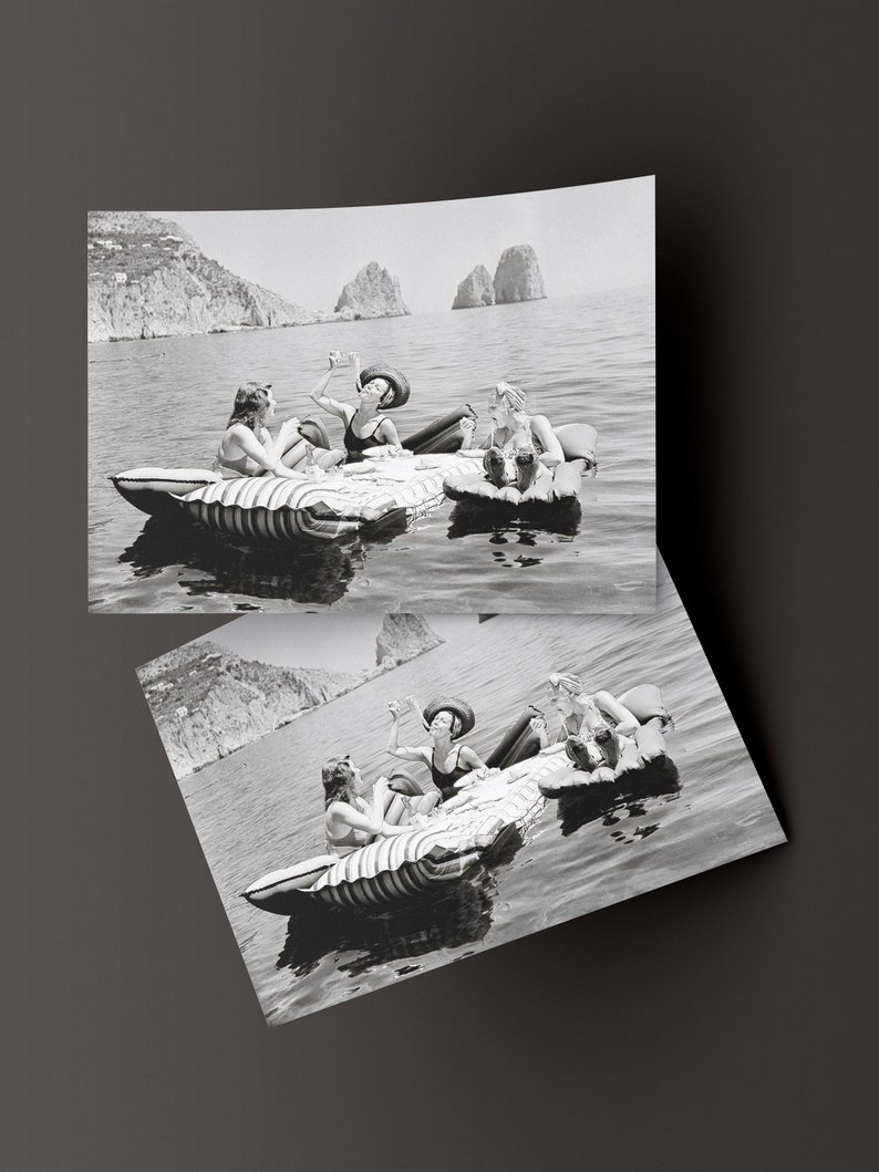 Luncheon Décor Floating Luncheon Three Young Women Eat - Etsy