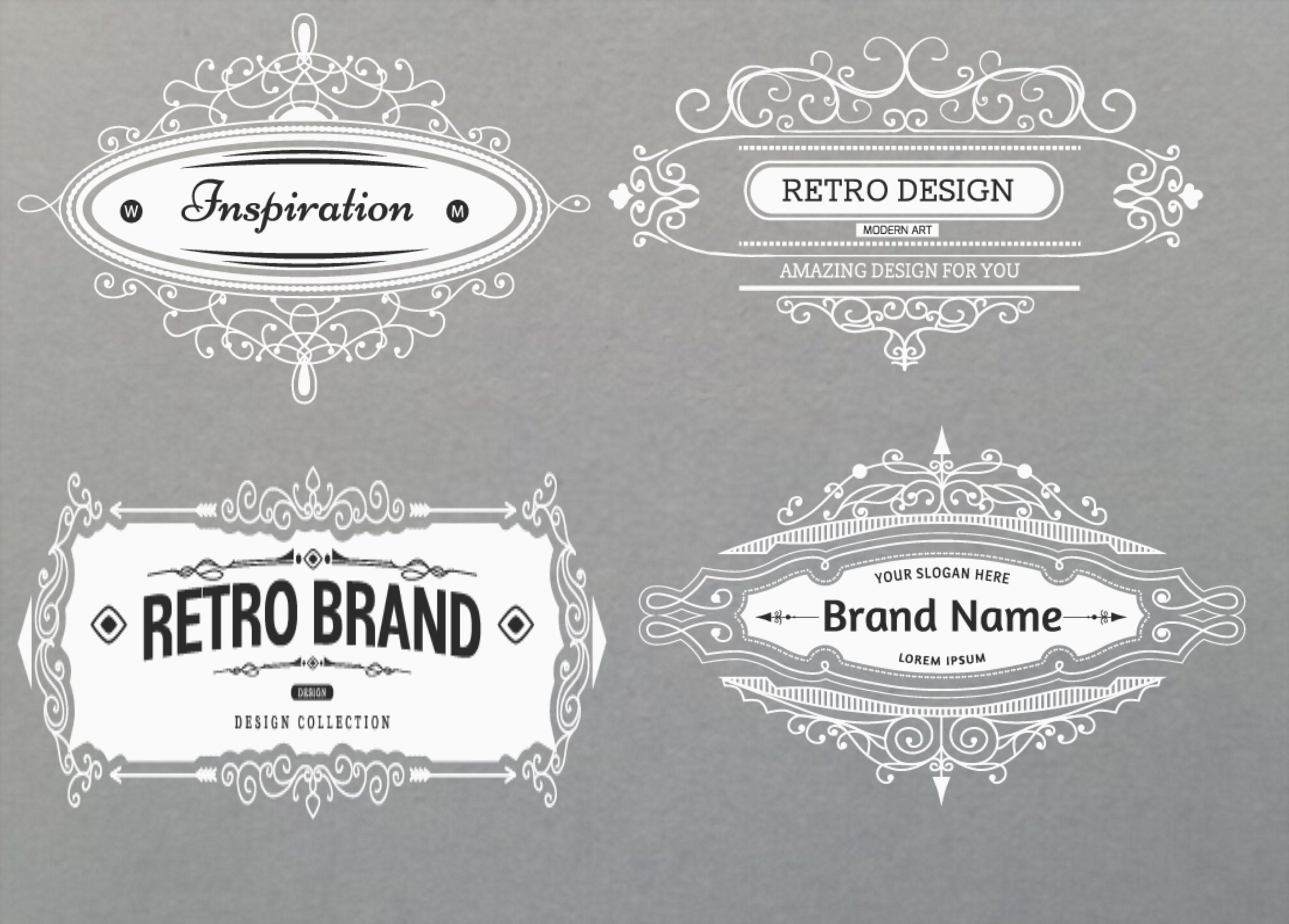 Vintage Digital Frames Bundle Set of 21 Ornate Frames Border - Etsy