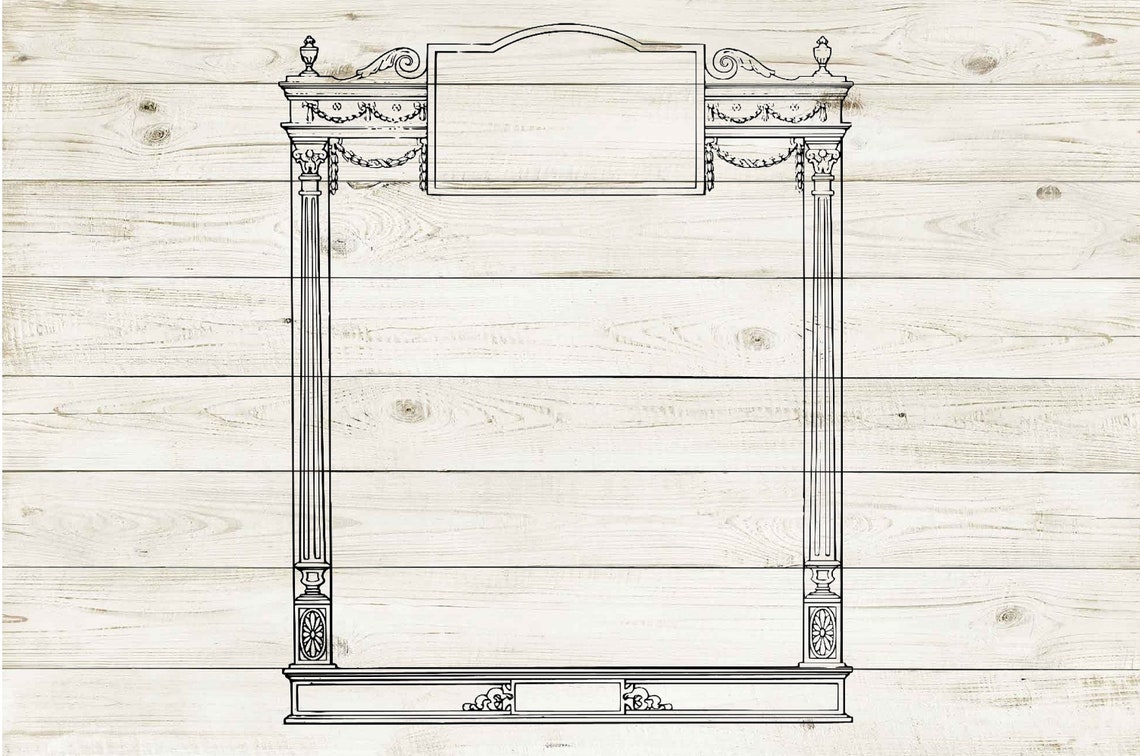 Roman Frame With Frills Vintage Victorian Decorative Frame - Etsy
