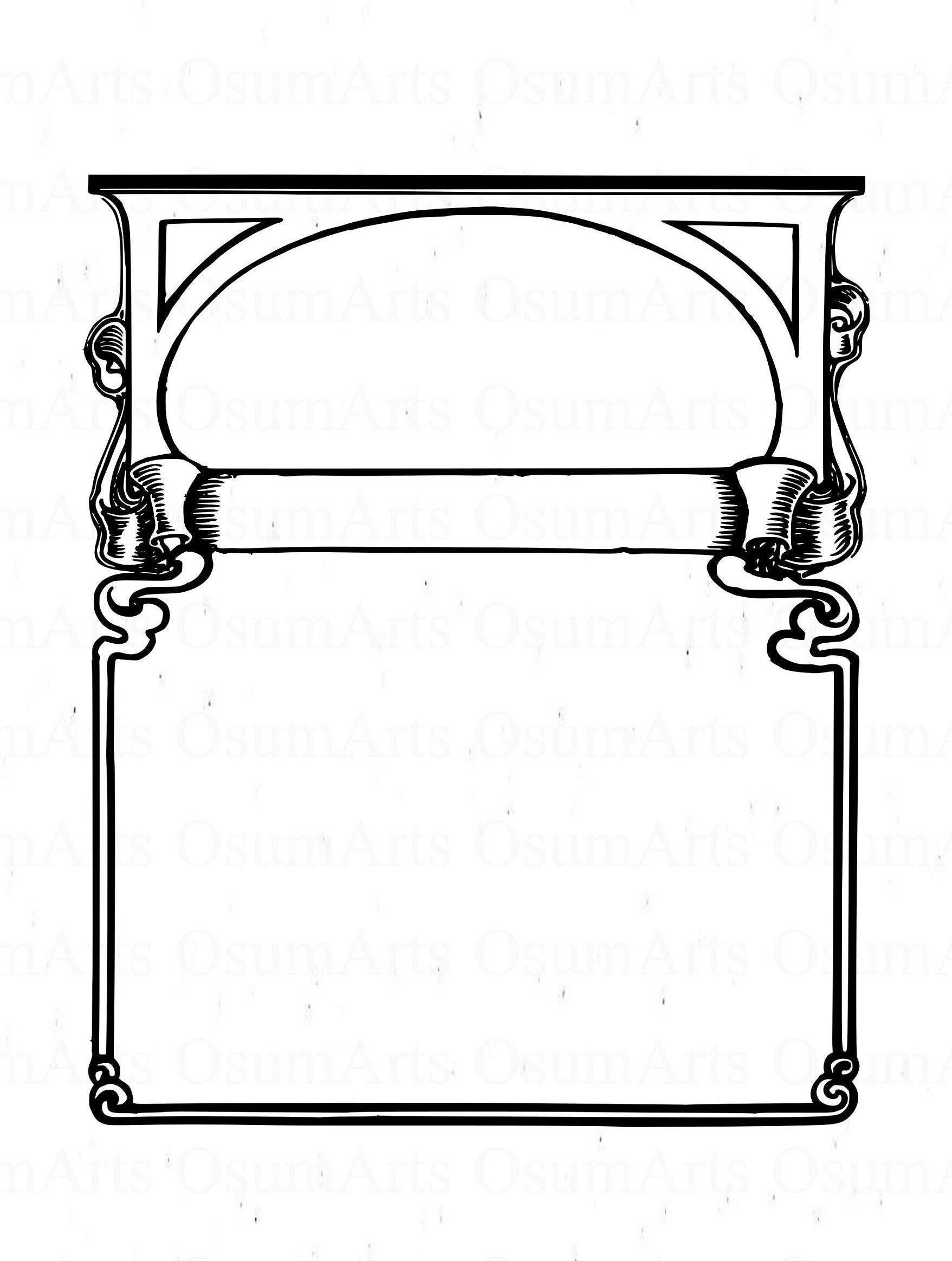 Cool Curly Scroll Frame Vintage Victorian Decorative Frame - Etsy