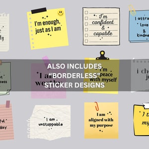 Affirmations Printable Stickers, Affirmations Sticky Notes Png ...