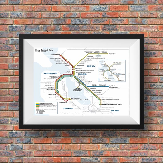 Mapa De California Bart